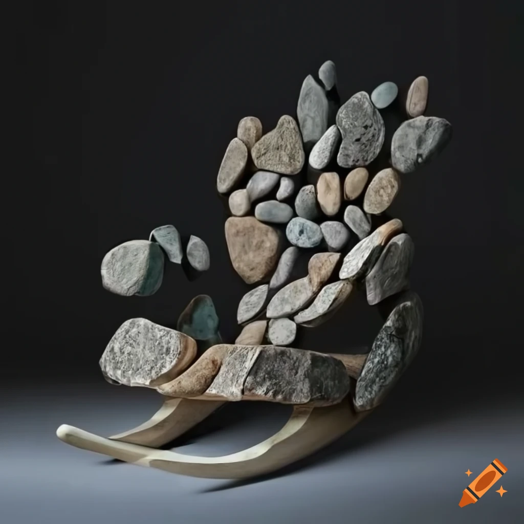 Stone rocking chair