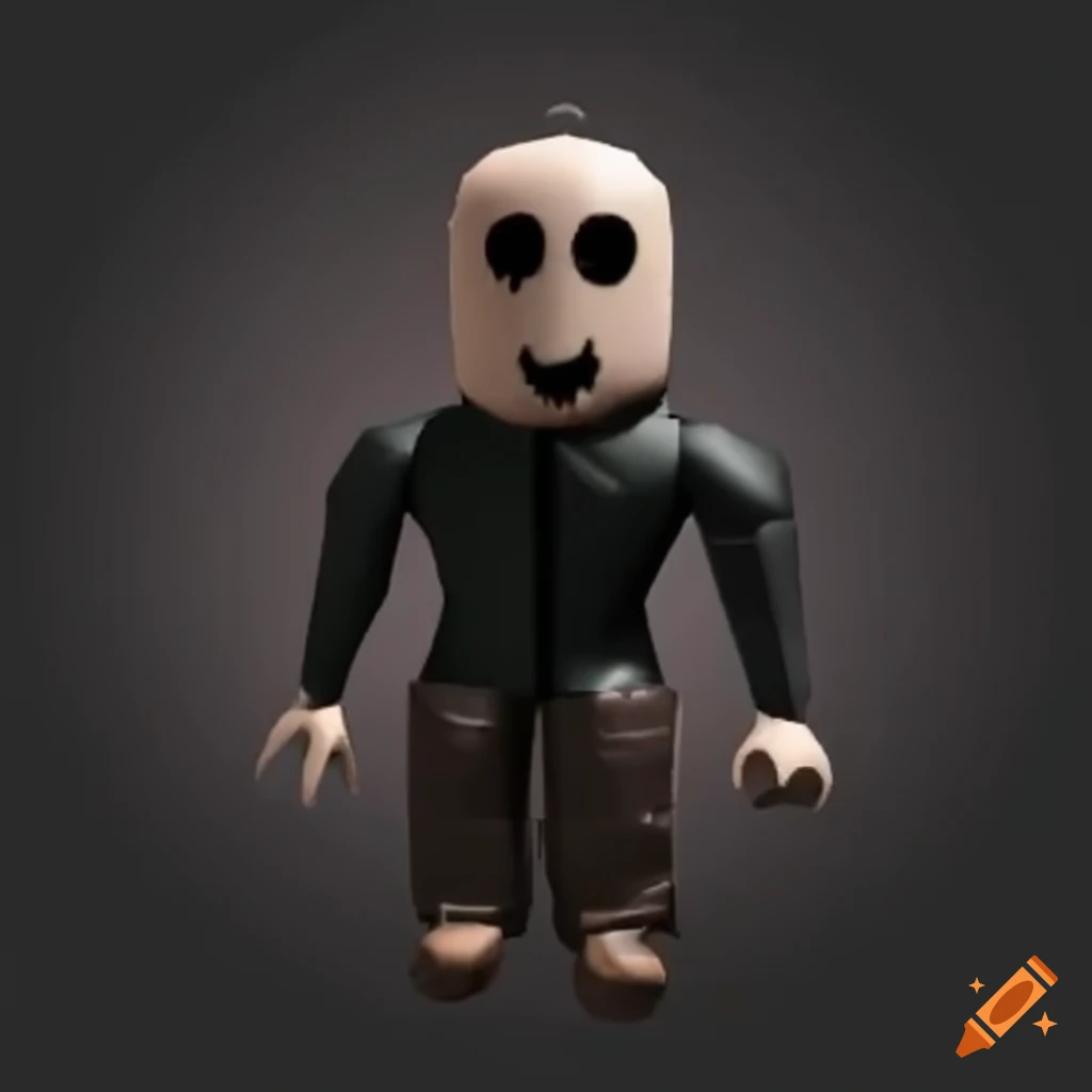 Creepy roblox character on Craiyon