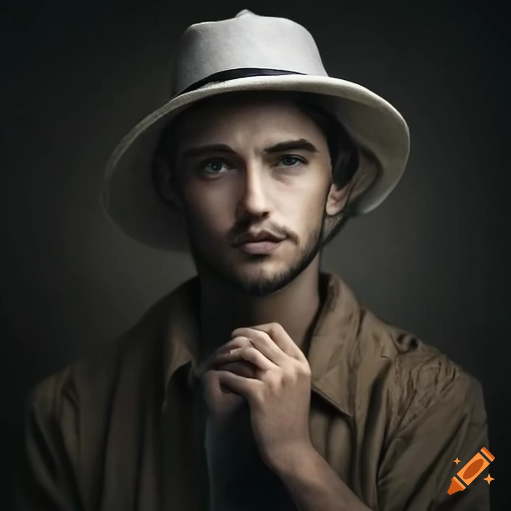 Man wearing a hat on Craiyon