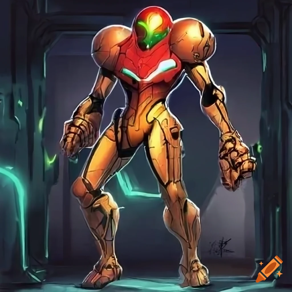 Metroid drawn by jim lee in 8k resolution