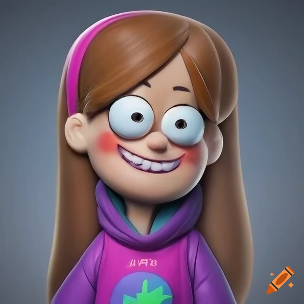 Portrait of mabel pines in high-resolution 4k detail