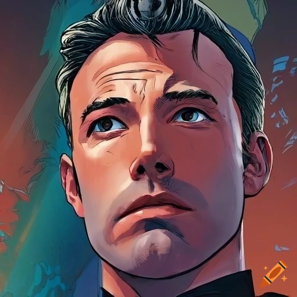 Young Ben Affleck as a Star Trek Discovery character in comic book ...