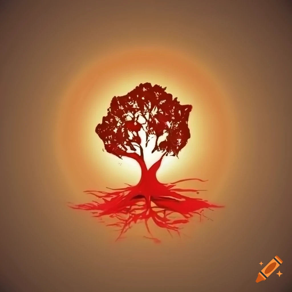 Logo featuring a rising fist and a tree