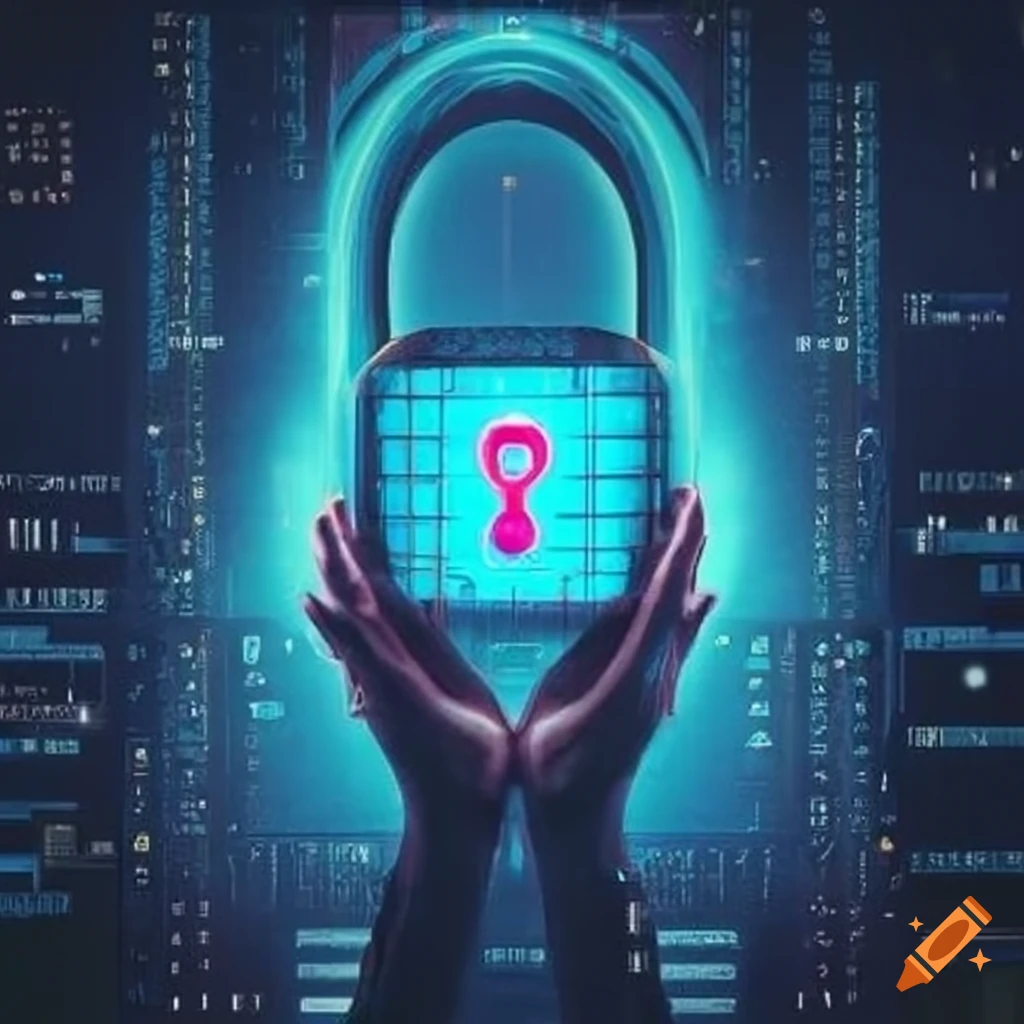 Colorful poster with top 3 cyber security tips