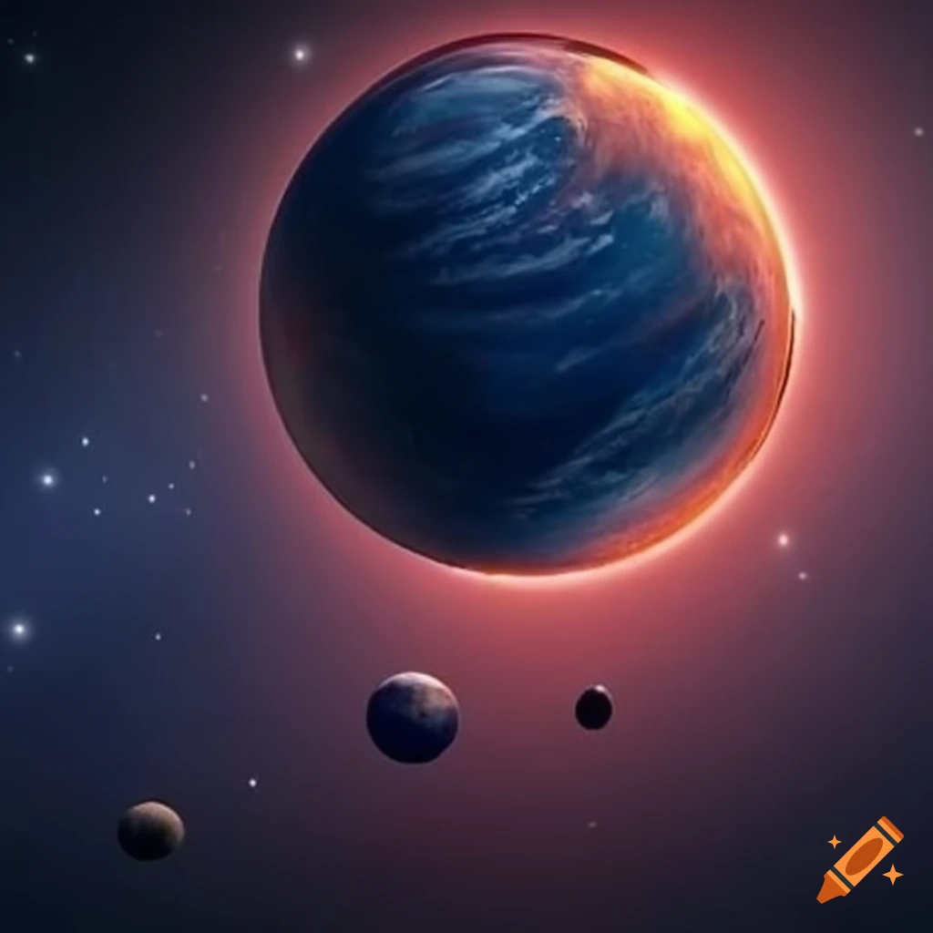 Mysterious planet in outer space