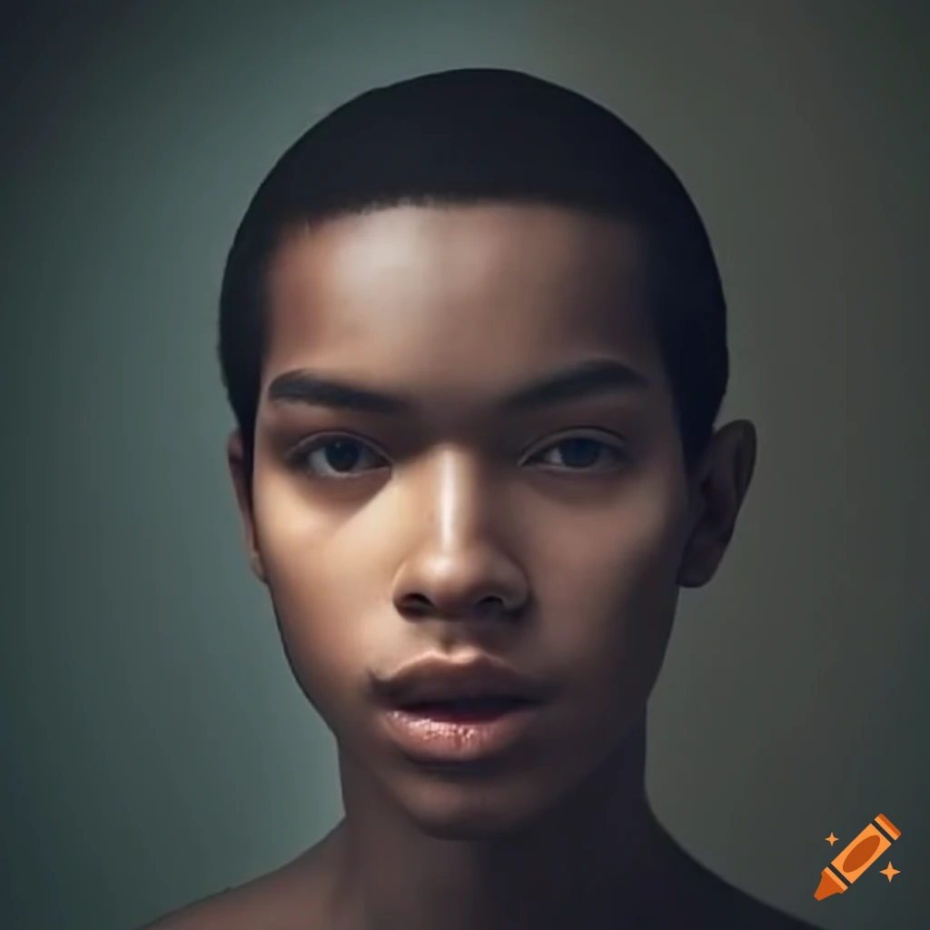 Portrait of a man with arabic features and wavy black hair