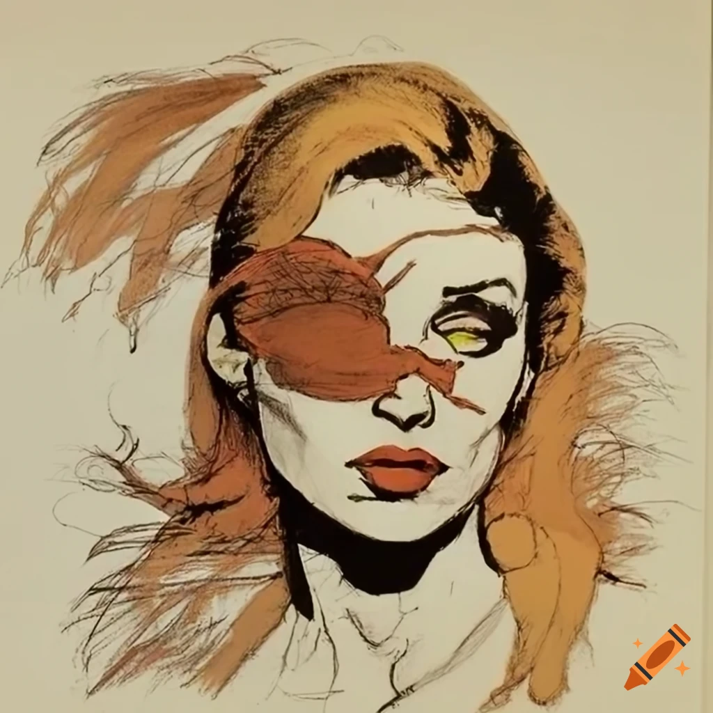 Compositional layout sketches of female characters by frank frazetta ...