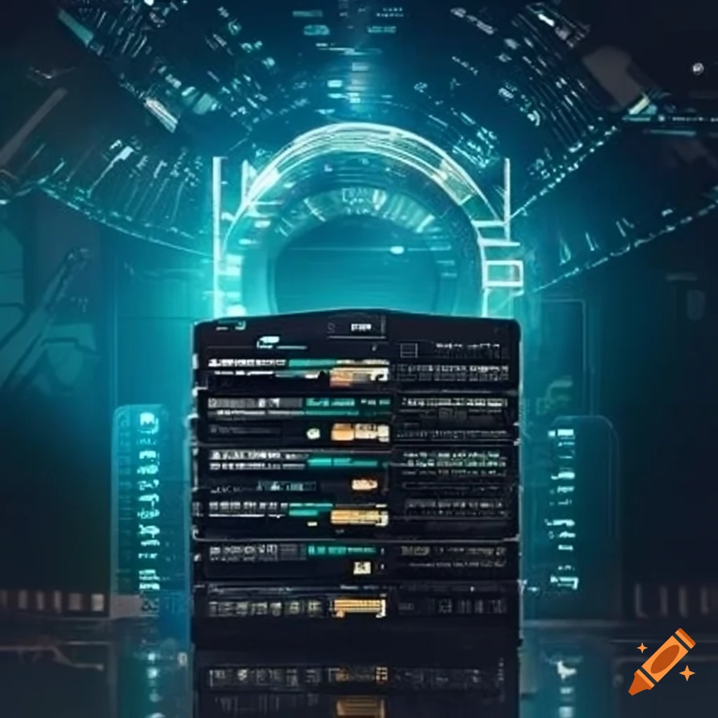 Data backup server hardware on Craiyon