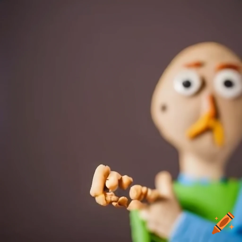 Baldi made of cookies on Craiyon