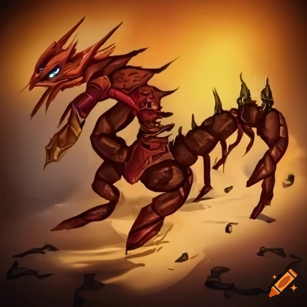 Desert kirin scorpion fusion creature