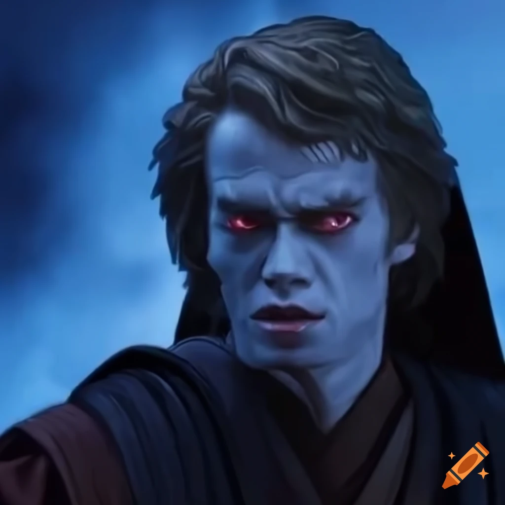 Anakin Skywalker crying on Craiyon