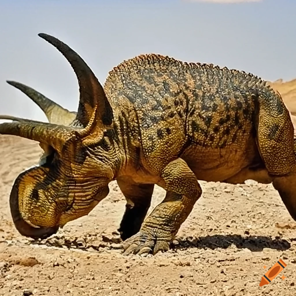Protoceratops in a desert environment