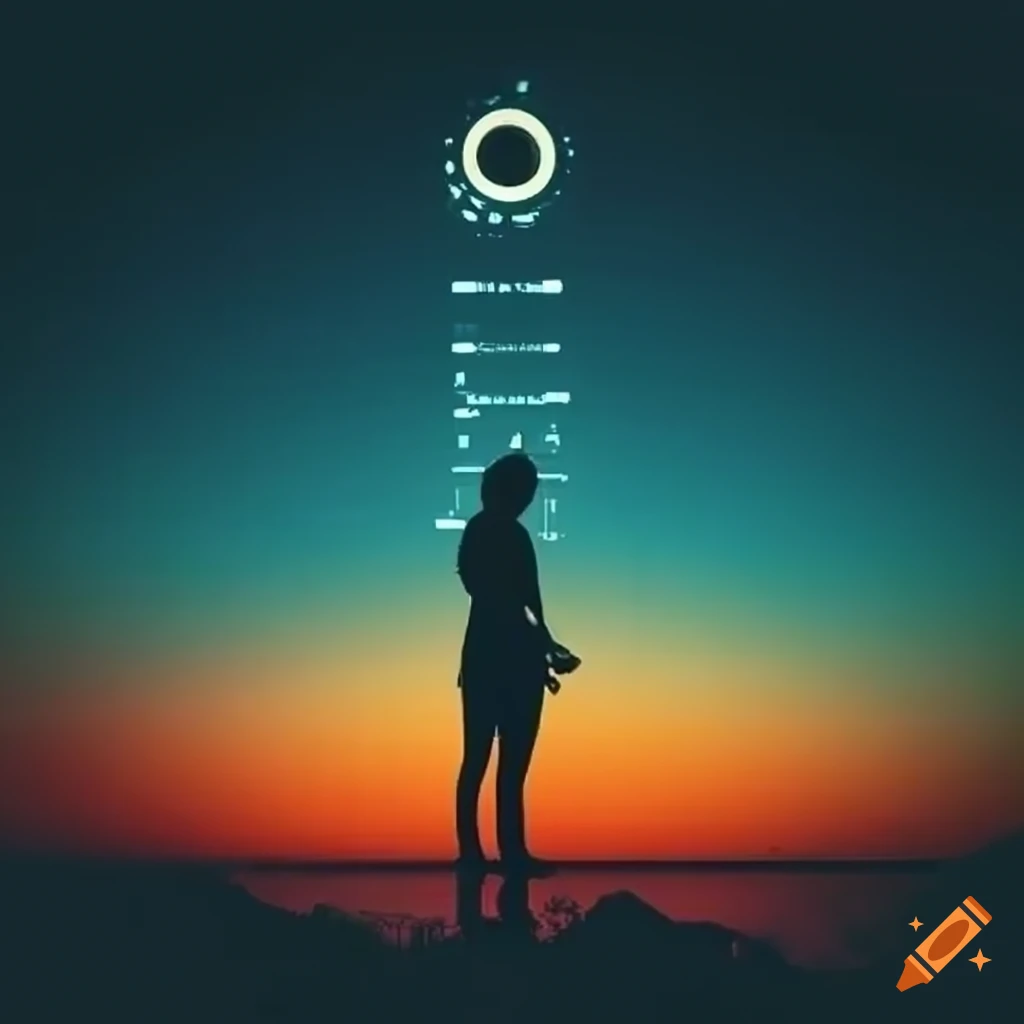 Person scanning the horizon for signals of change