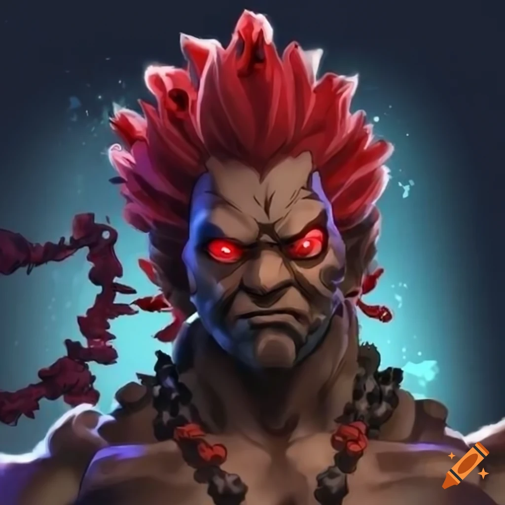 Akuma and asura characters on Craiyon