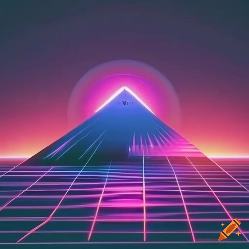 Synthwave style wallpaper on Craiyon