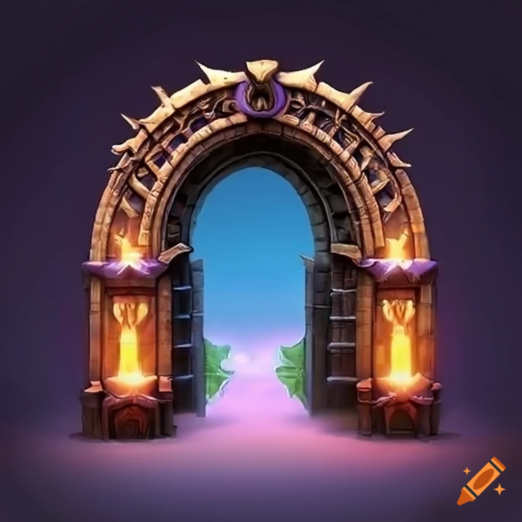 Fantasy portal gate on Craiyon