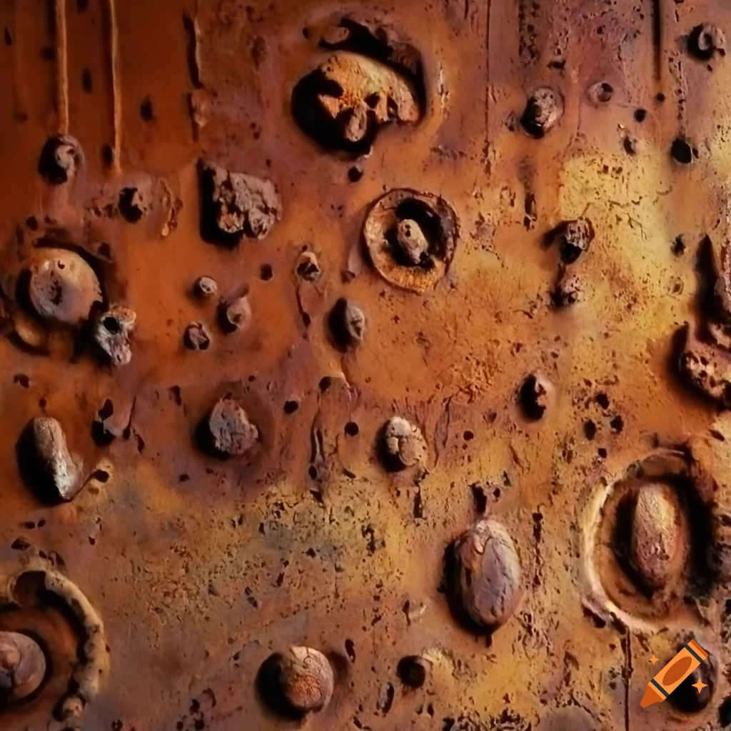 Rust mold on a wall in a renaissance art style on Craiyon