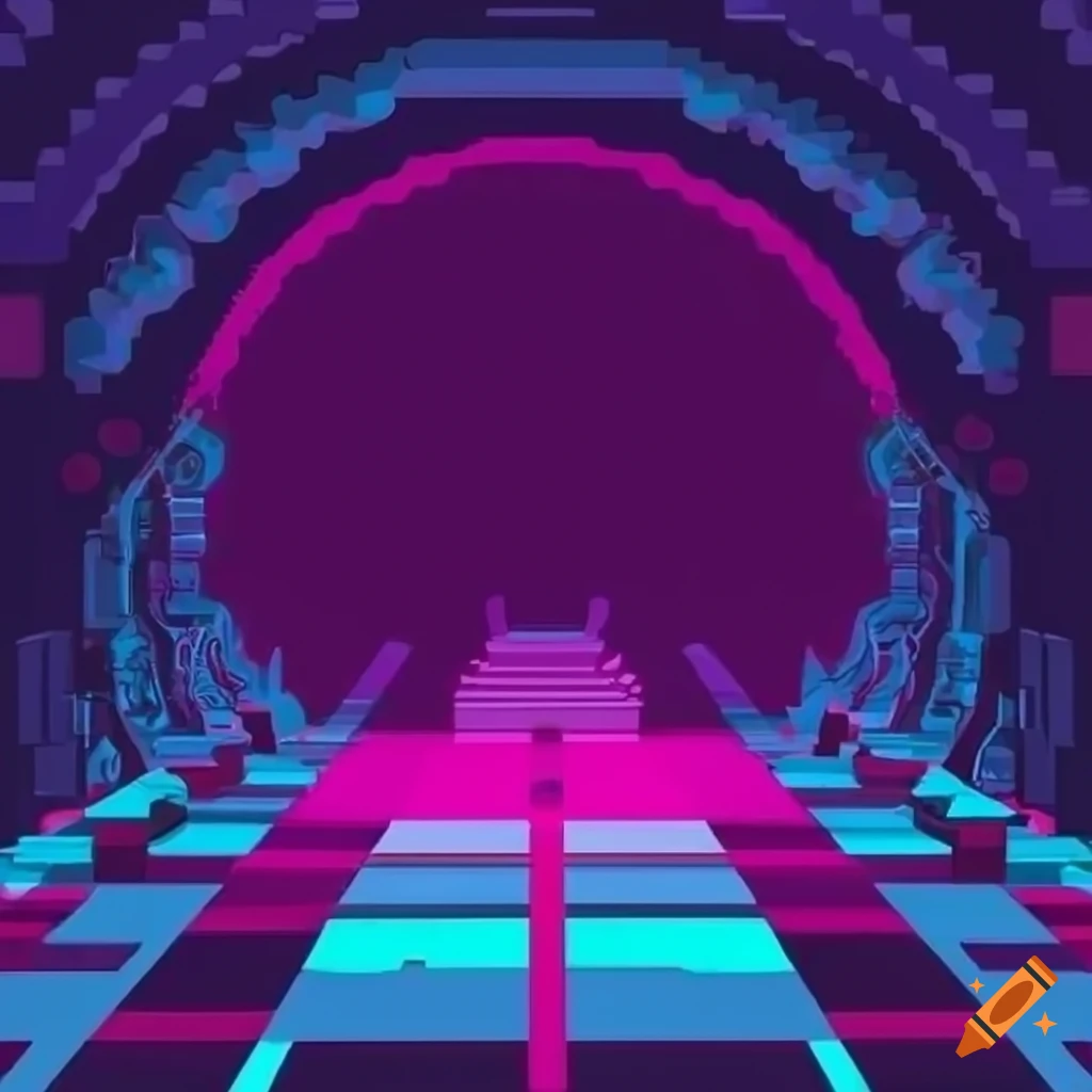 Arcade retro background on Craiyon