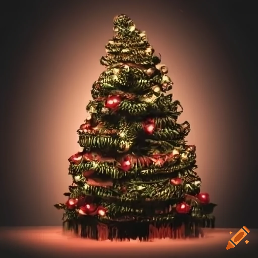 Digital christmas tree on Craiyon