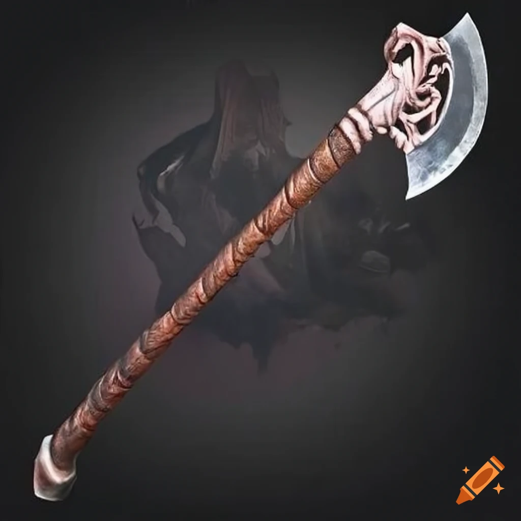 Vampire hunter's axe on Craiyon
