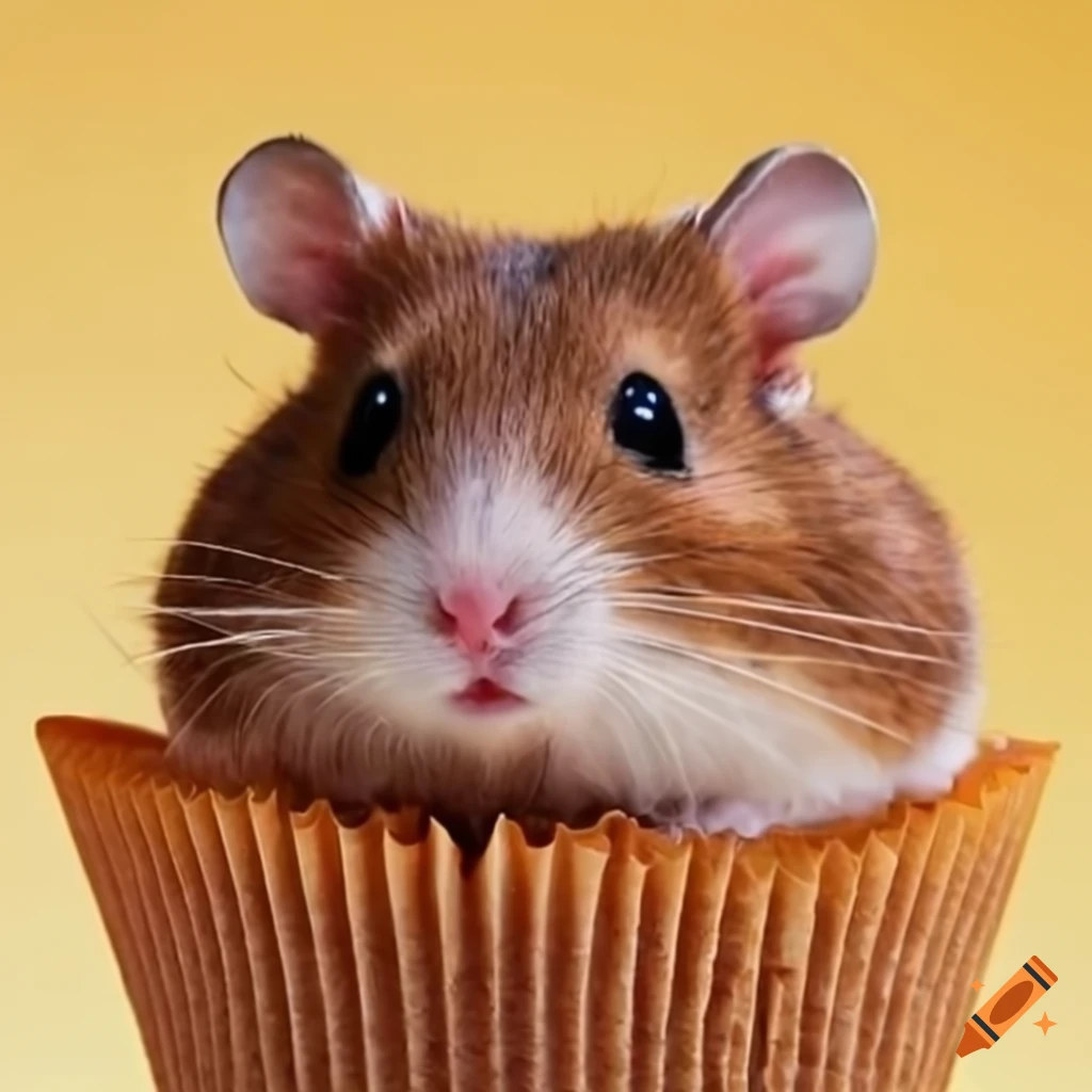 Adorable muffin that resembles a hamster on Craiyon