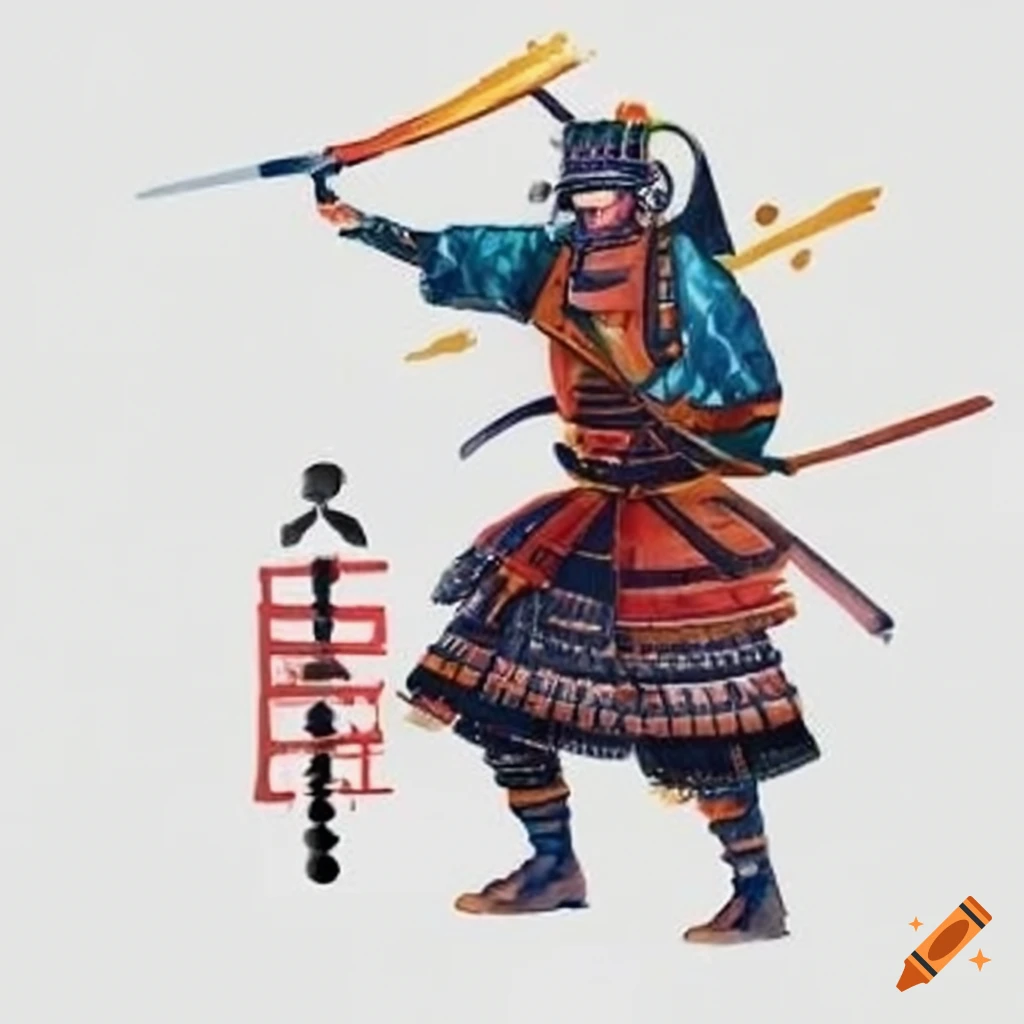 Ronin Samurai from Twelve Sky 2 in a warrior's pose with festive tinsel ...