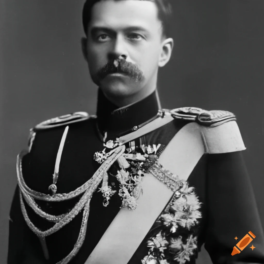 Portrait of handsome Prince Mikhail Kirillovich Volkov-Romanov in ...