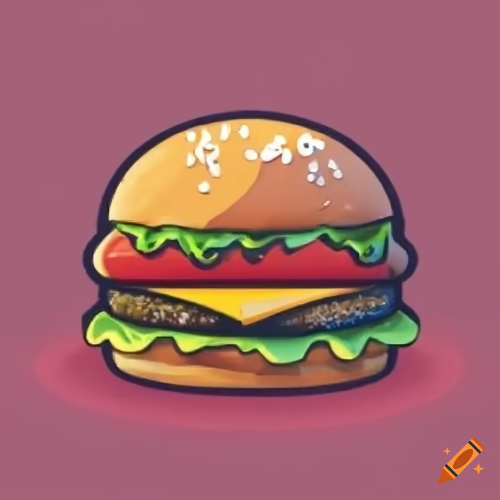 Gta v style burger icon in 85x85 size on Craiyon