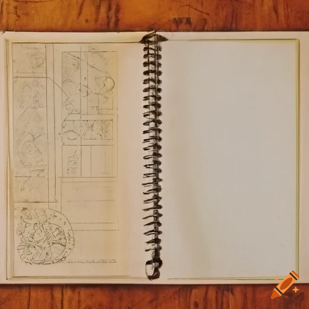 Vintage business stationary large journal card on paper