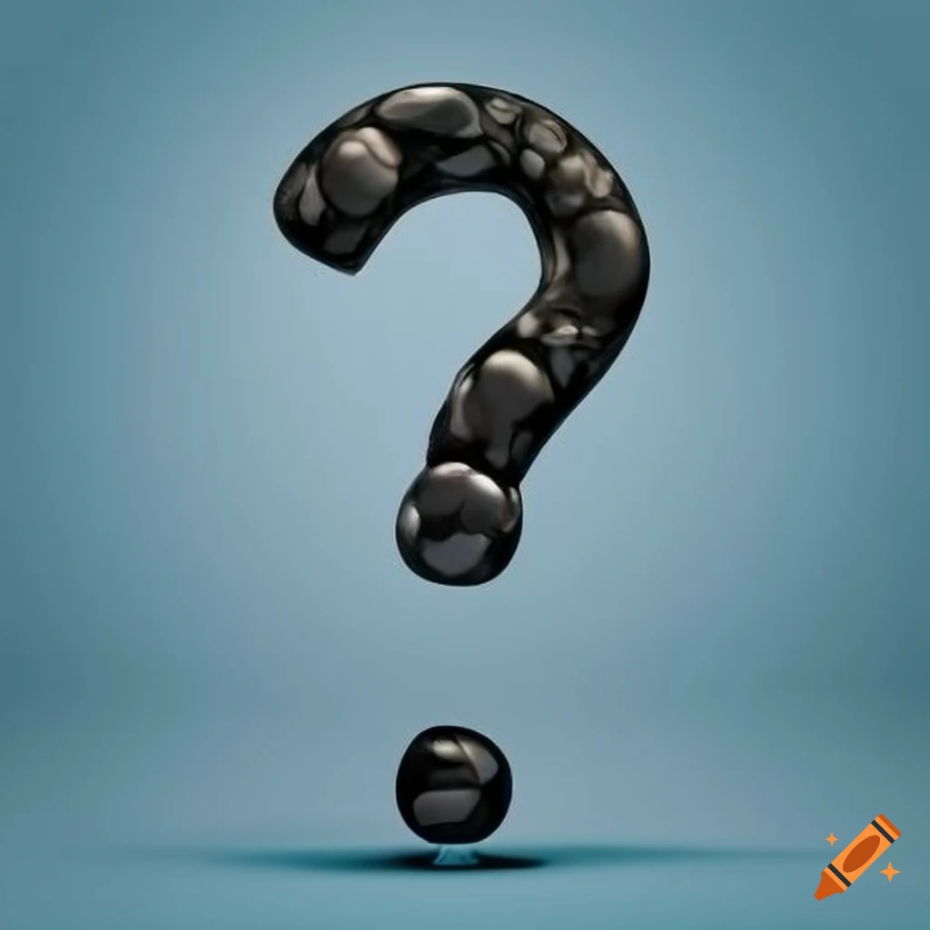 Intricate interrogation point with intriguing background on Craiyon