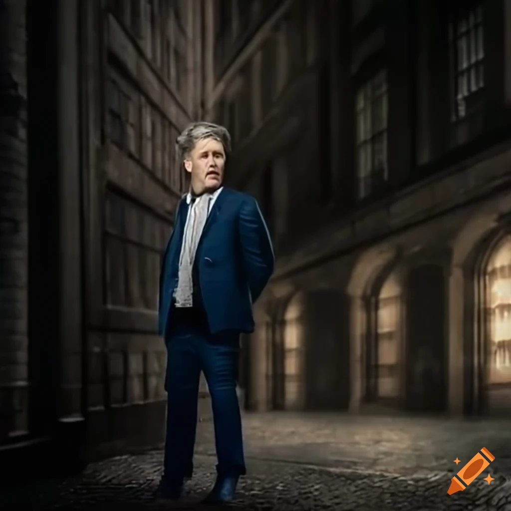 Keir Starmer depicted as Pinocchio in a cityscape on Craiyon