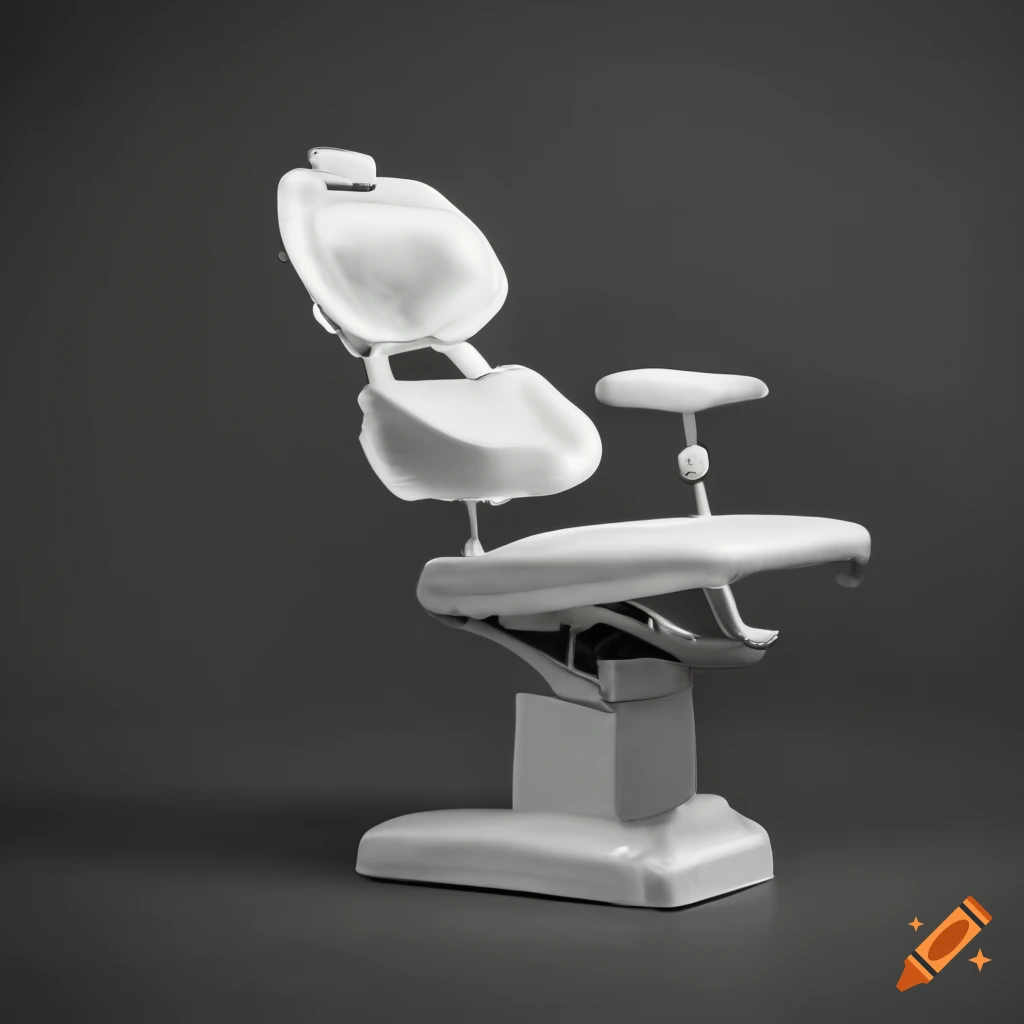Dentist chair in a minimalist and clean setting on Craiyon