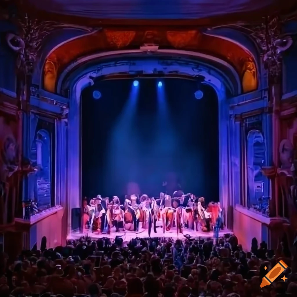 Musicians receiving applause on theater stage