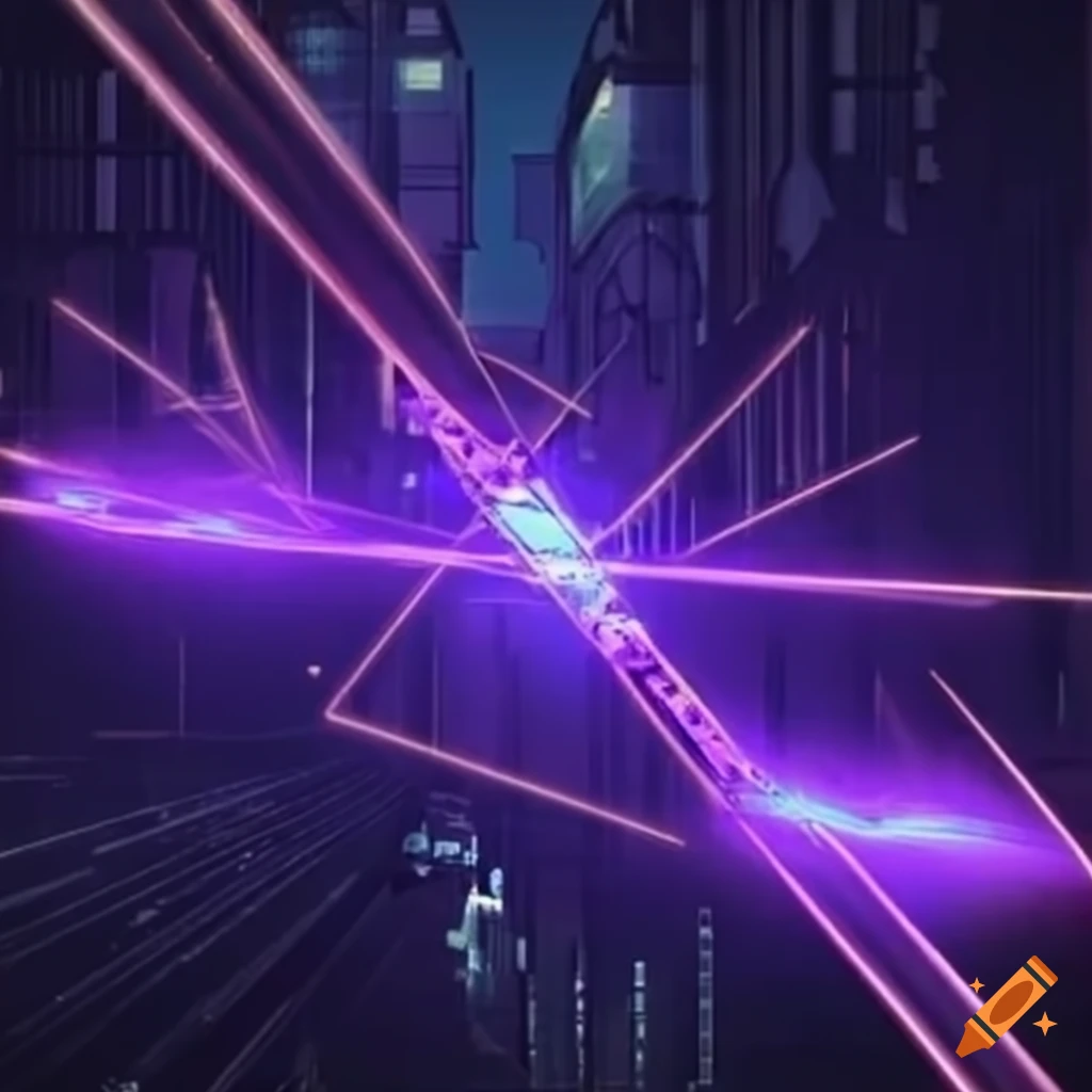 Mega beam in a cyberpunk world on Craiyon