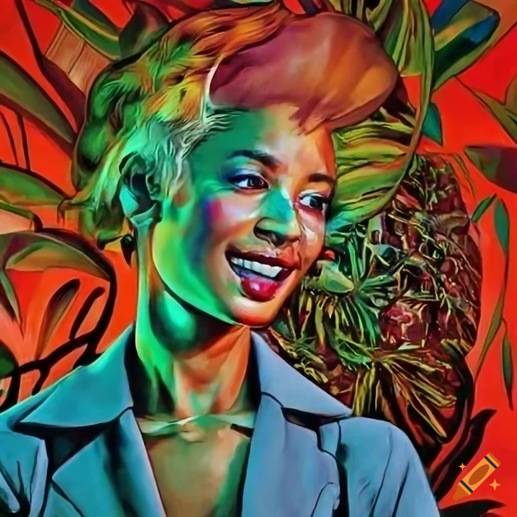 Sensational tropical iridescent LSD from Noir graphic novel by Norman ...