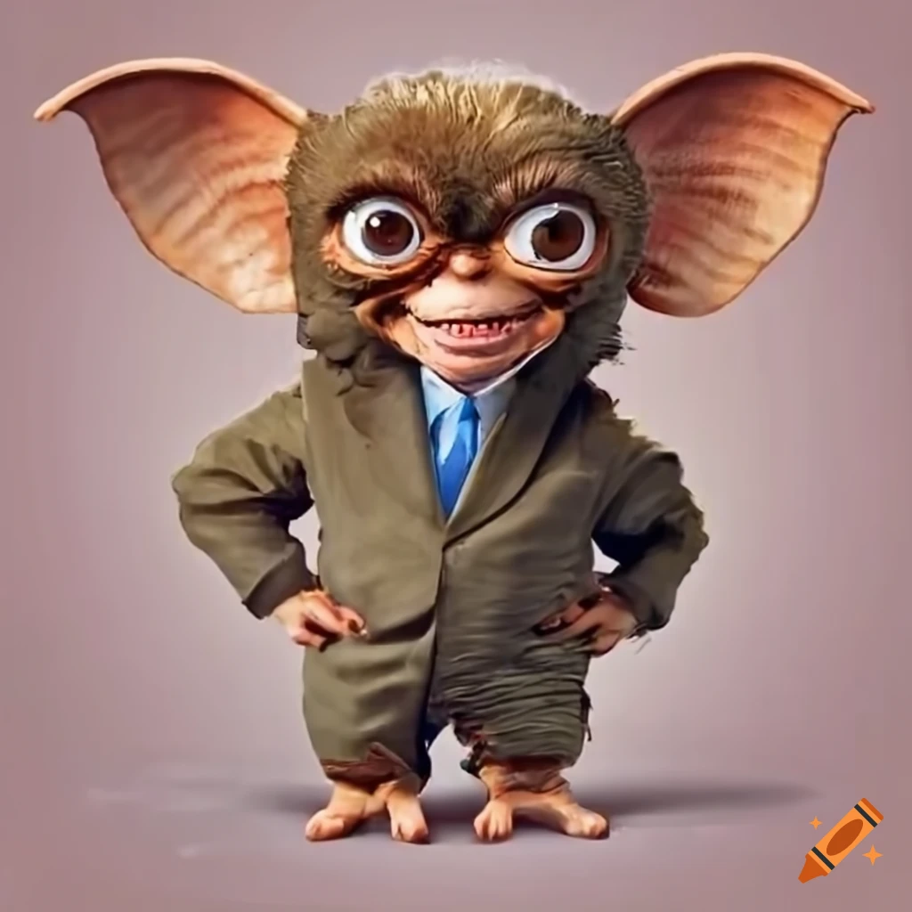 Friendly gremlin with a mischievous look resembling mike pence on Craiyon