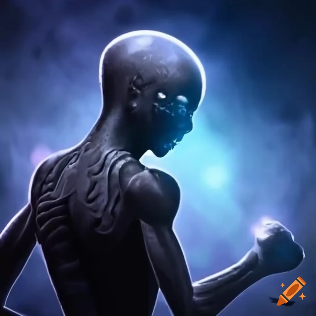 Alien symbiote attaching to a human brain for psychic powers on Craiyon