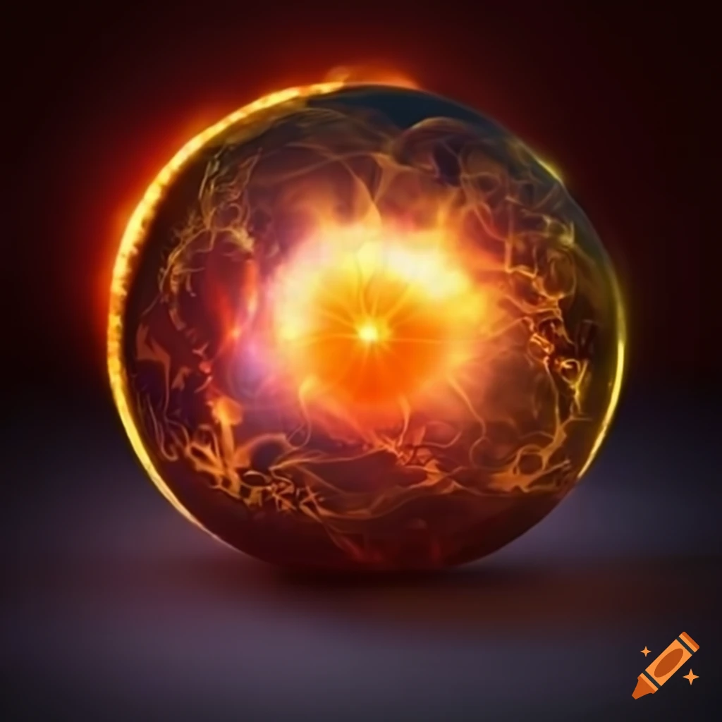 Male wizard with reds, oranges, and yellows casting magic with a ball ...