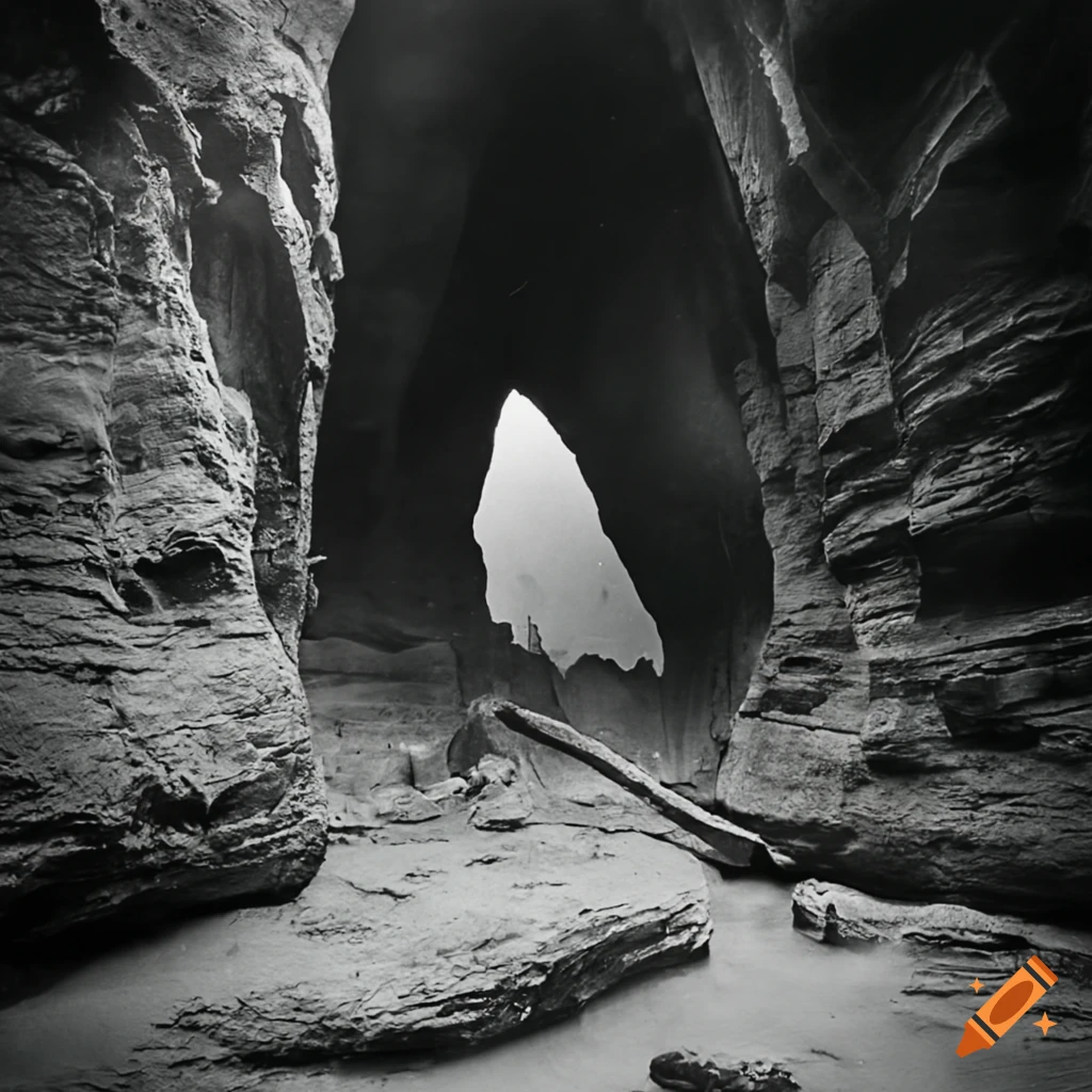 Pickaxe touching the cave (1912) on Craiyon