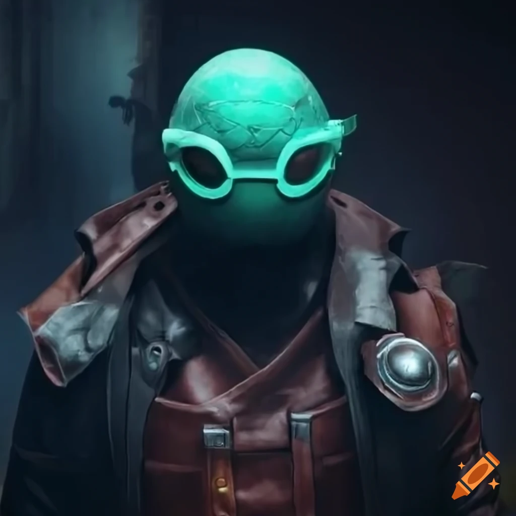 Creative futuristic artwork blending vigilante, anti-hero, and turtles ...