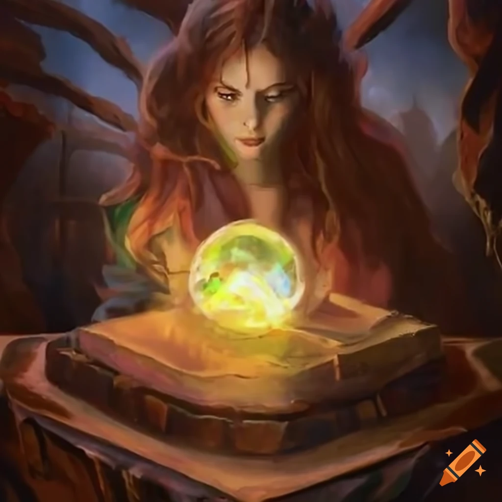 Multicolored magic stone on a shelf on Craiyon