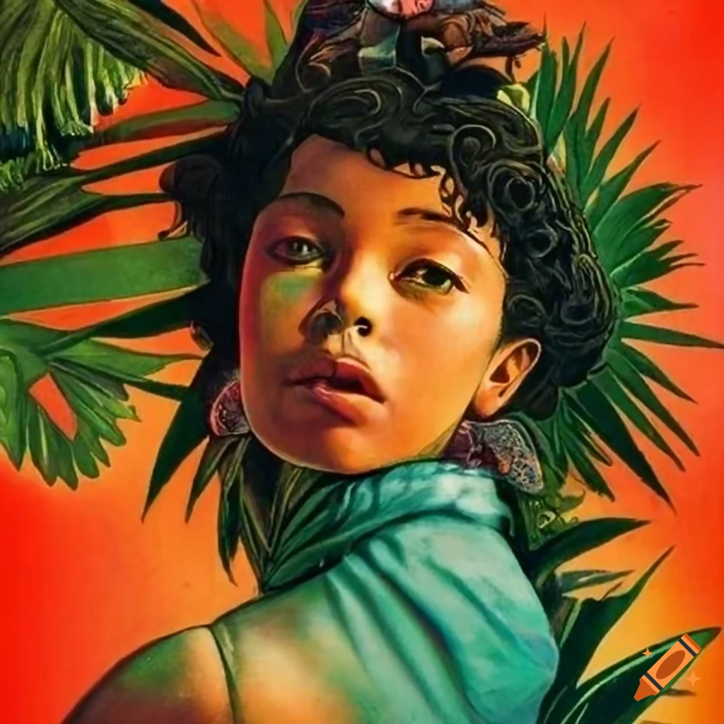 Sensational tropical iridescent lsd from noir graphic novel by norman ...