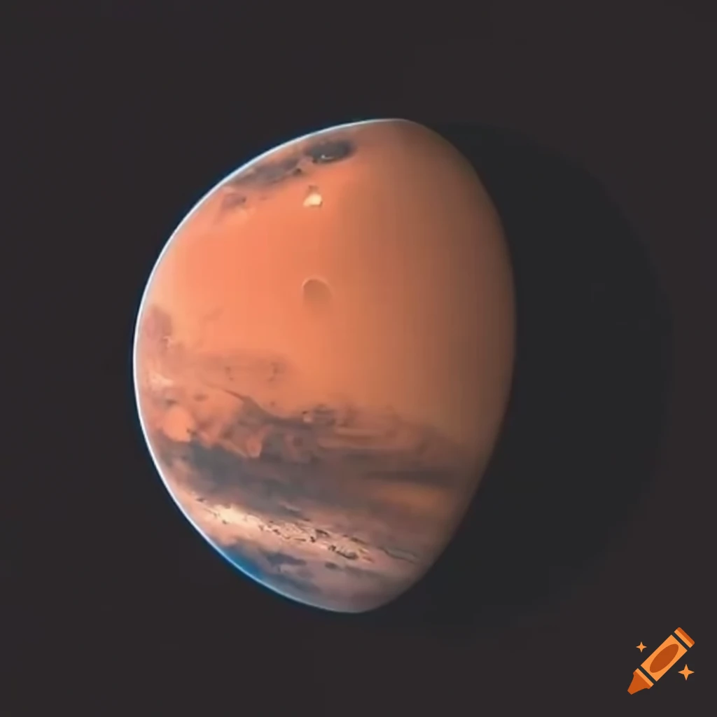 Vue magnifique de mars depuis l'espace mettant en valeur sa distance et ...