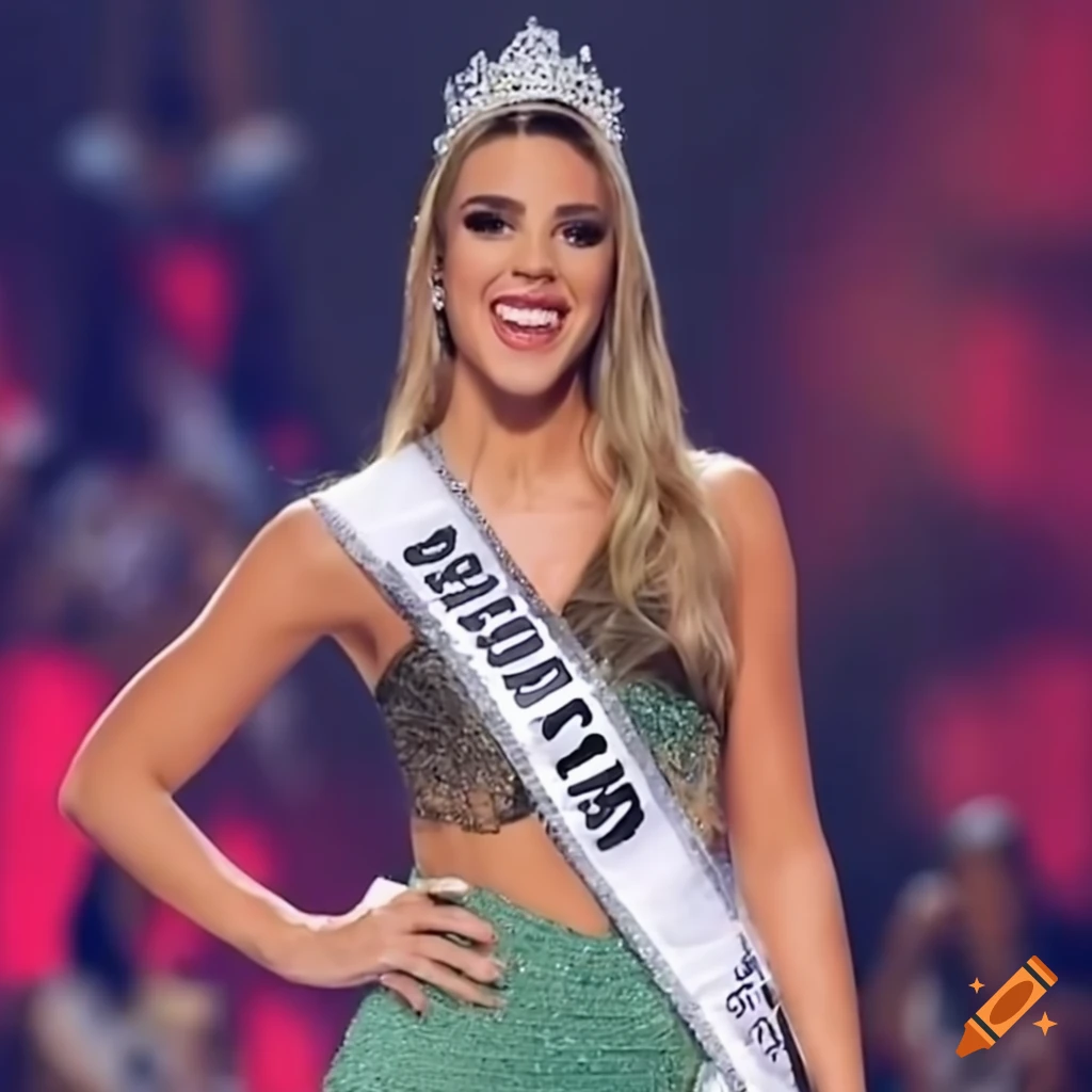 Lele pons crowned as miss universe on Craiyon