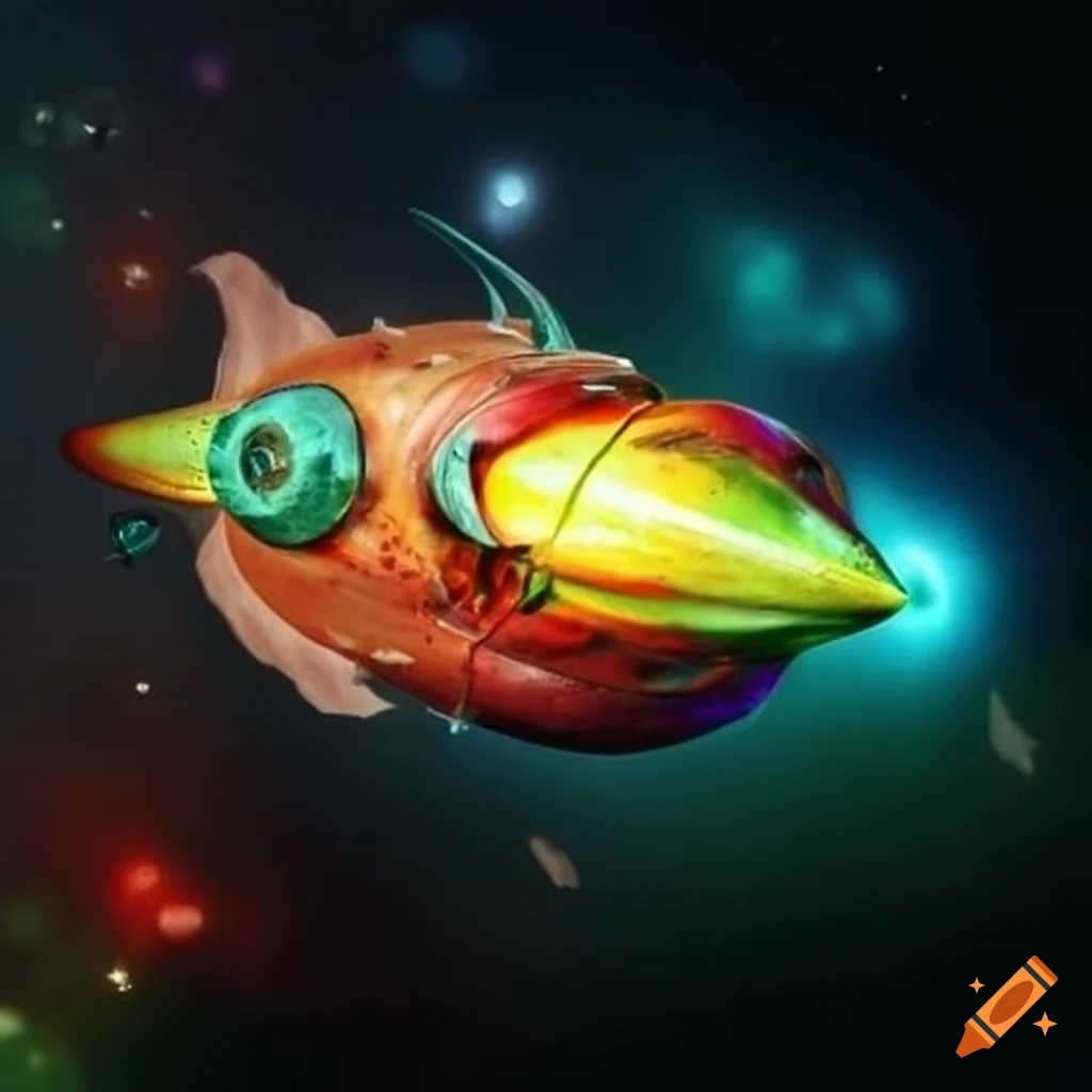 Fruit spaceship on Craiyon