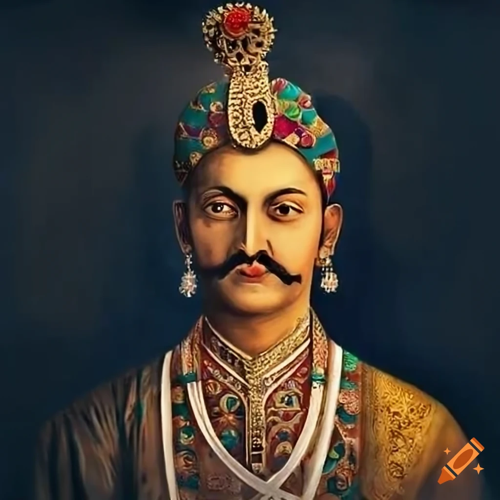 Portrait of emperor akbar on Craiyon