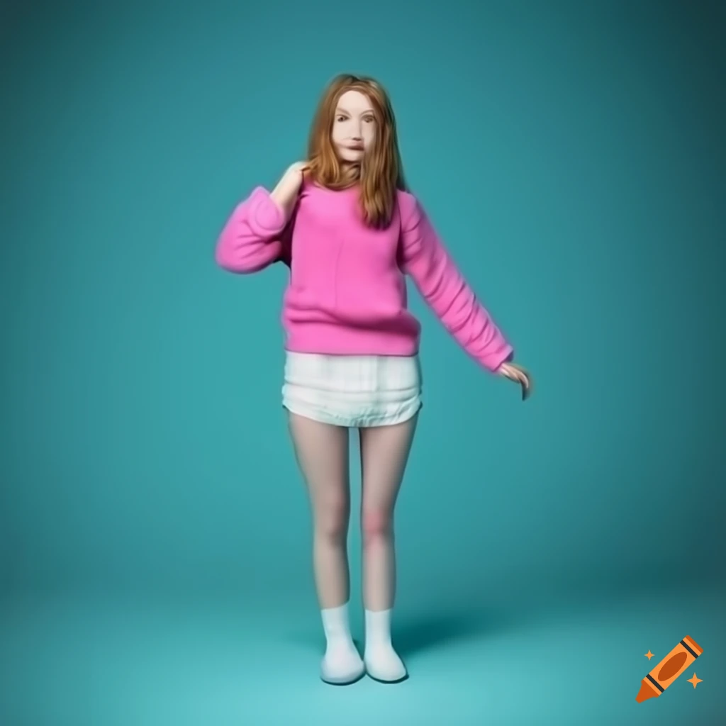 Hyperrealistic full body portrait of mabel pines in a white diaper and ...