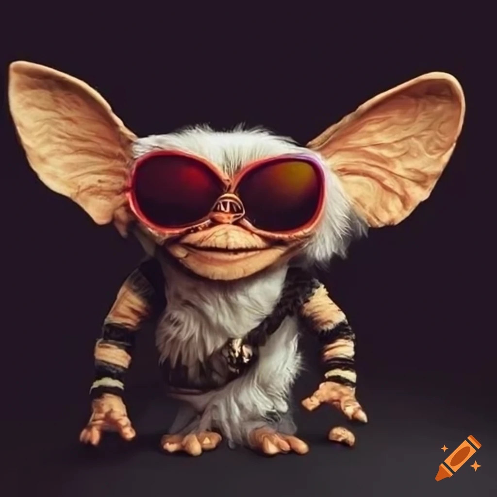 Cool gremlins wearing sunglasses on Craiyon