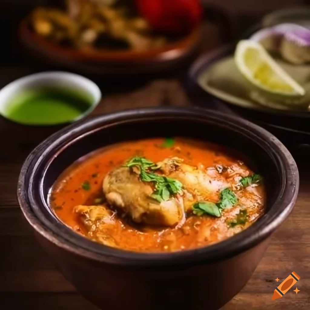 Delicious chicken handi dish on Craiyon