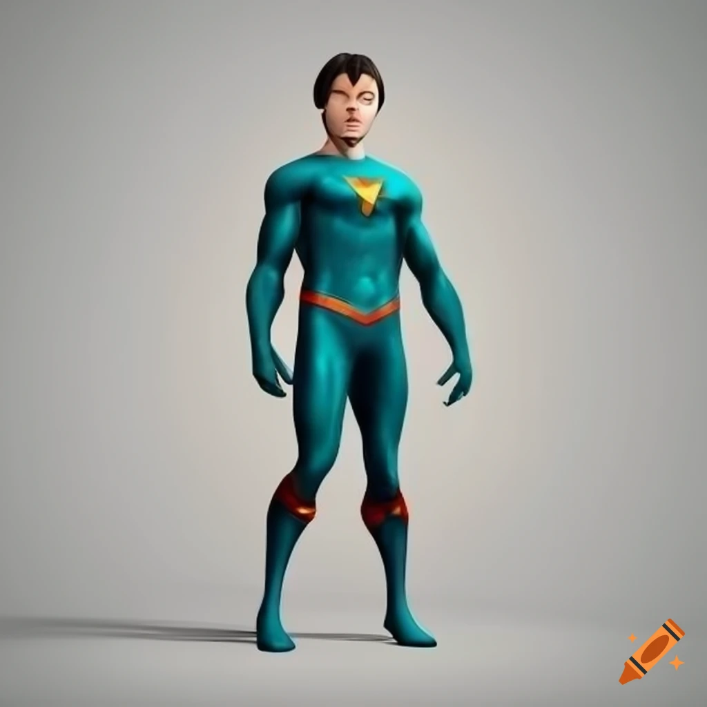 Unique 3d character design with magnetic hands on a white background on ...